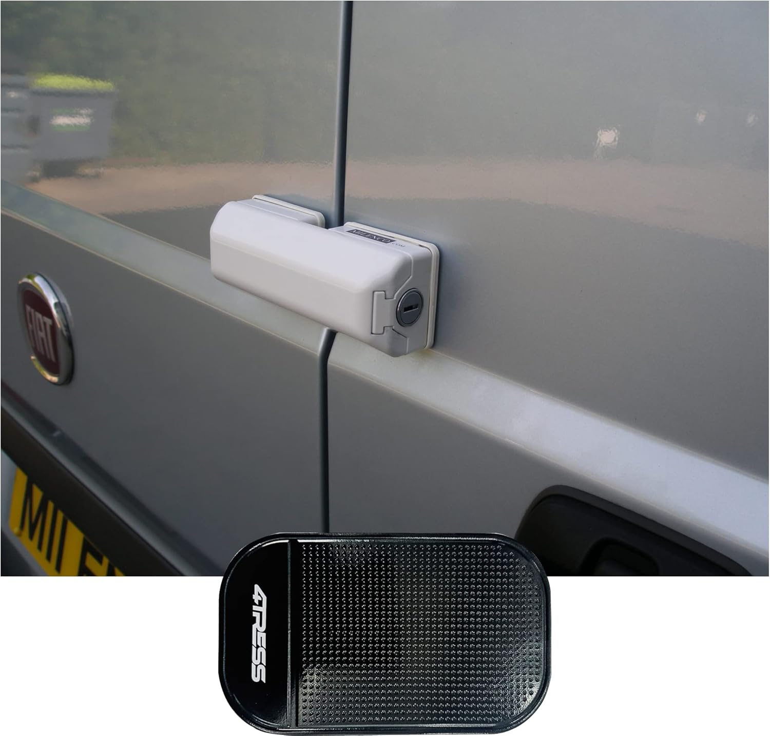 Milenco Van Door Lock (White) Single Caravan Motorhome Conversion Anti ...