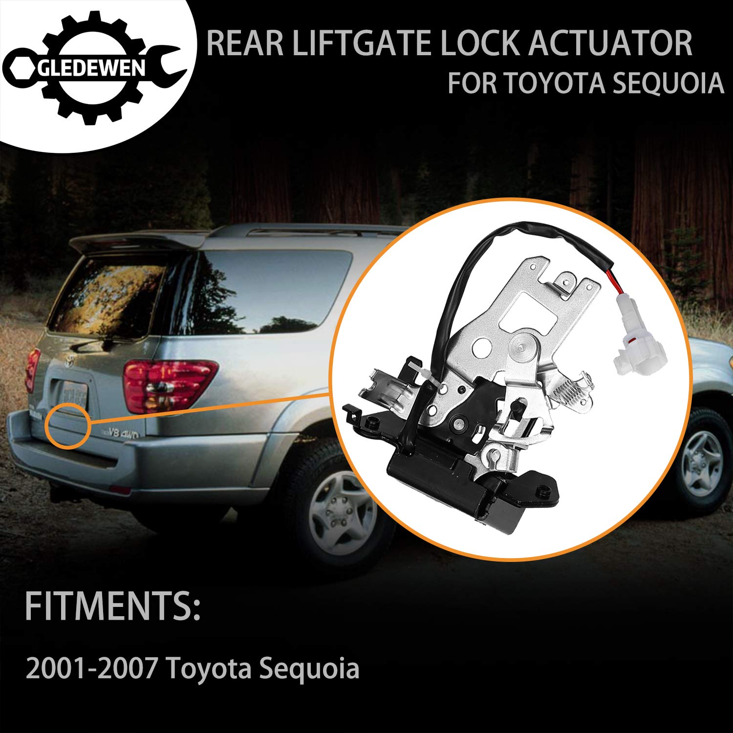 Liftgate Actuator Hood Latch Assembly FOKES Liftgate Lock Actuator Rear ...