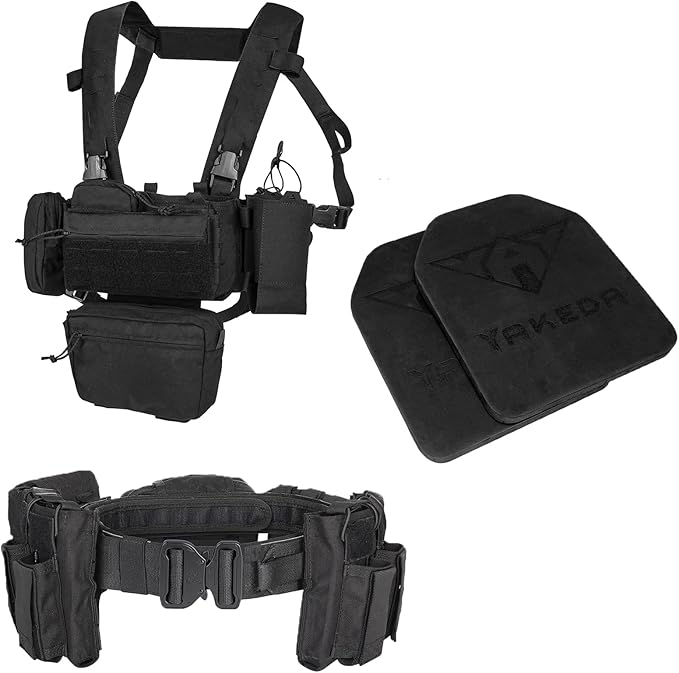 Amazon.com : YAKEDA Tactical Chest Mini Rig & Battle Duty Belt & Foam ...