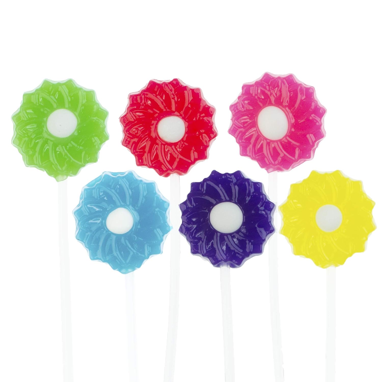 Buy Twinkle Pops Lollipop, Flower Blossom Shapes Pack of 100 Lollipops ...
