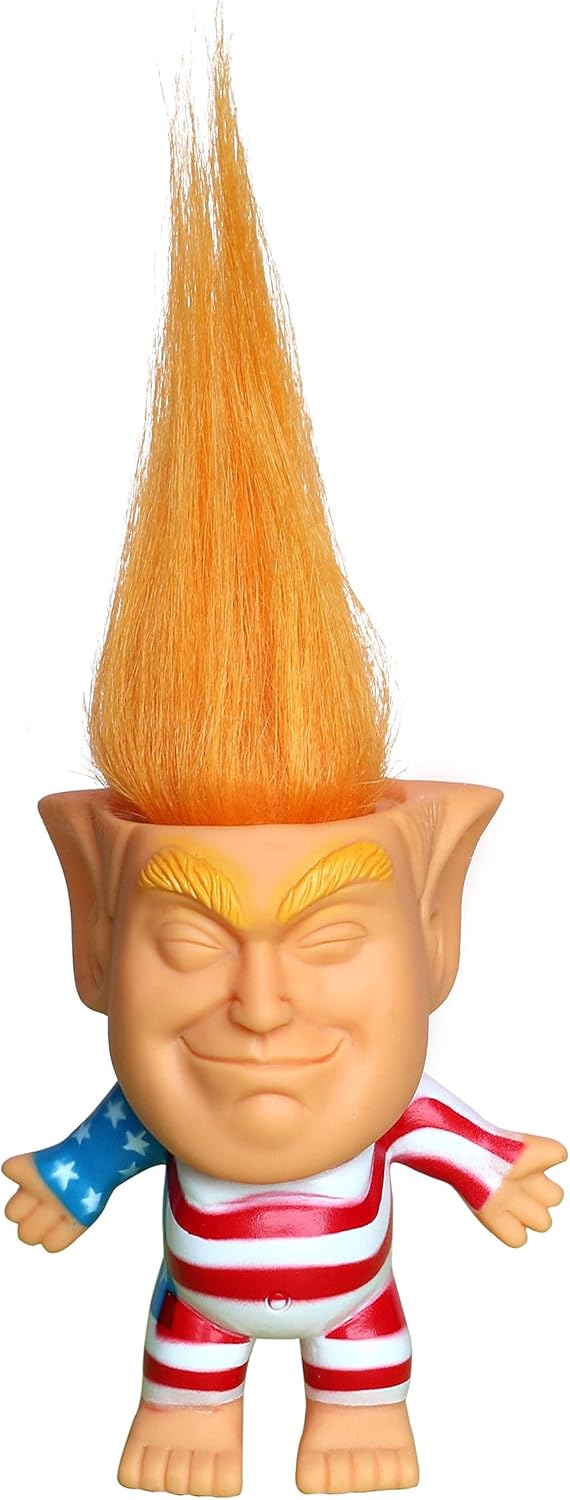 Amazon.com: Donald Trump Toys Cute Rubber Troll Doll Toy Trump 2024 ...