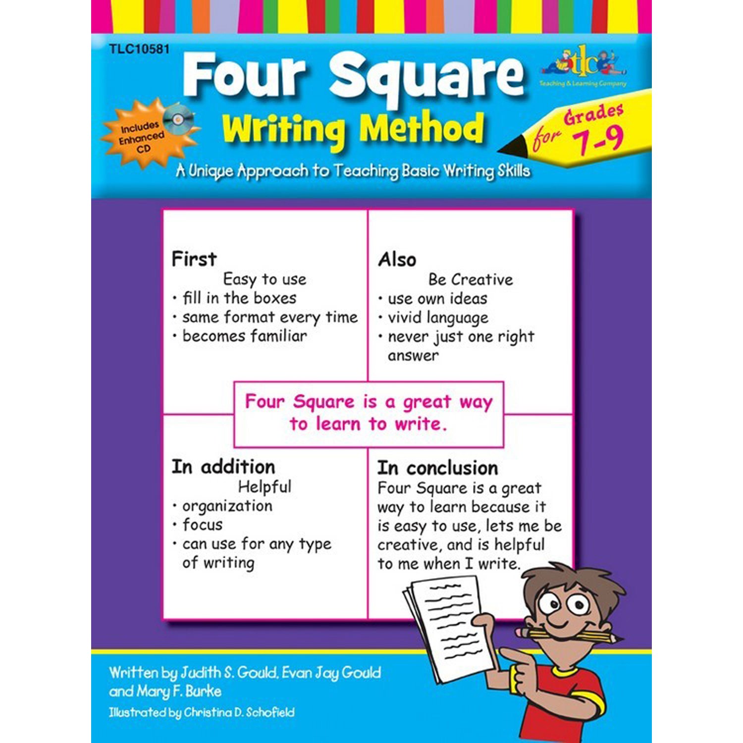 Four Square Writing Method Grades 7-9 w/ Enhanced CD: Judy Gould, Evan ...