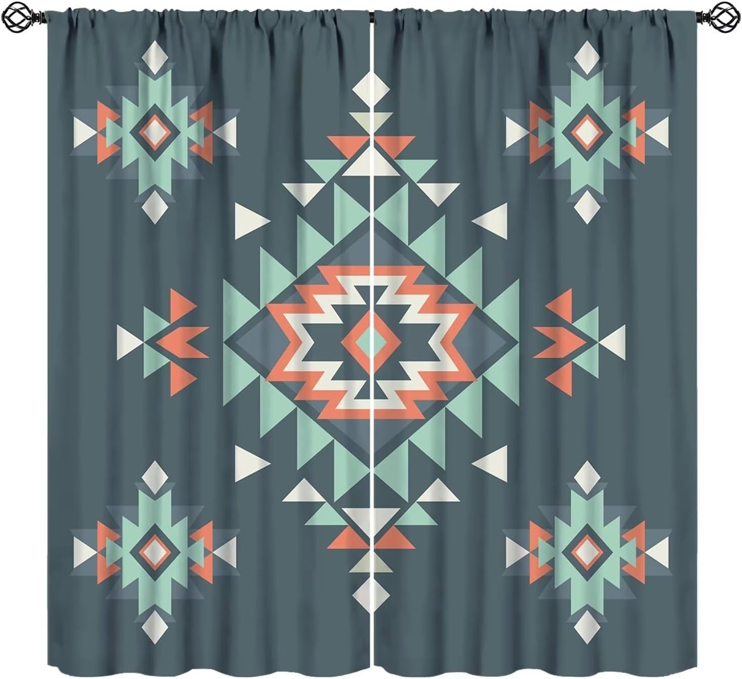 Amazon.com: JESTRONRY Tribal Ethnic Curtains, Aztec Print Pattern ...