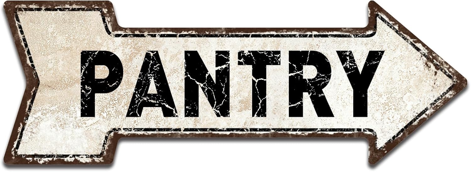 Amazon.com: Mukuko Pantry Sign Pantry Metal Wall Decor for Home Kitchen ...