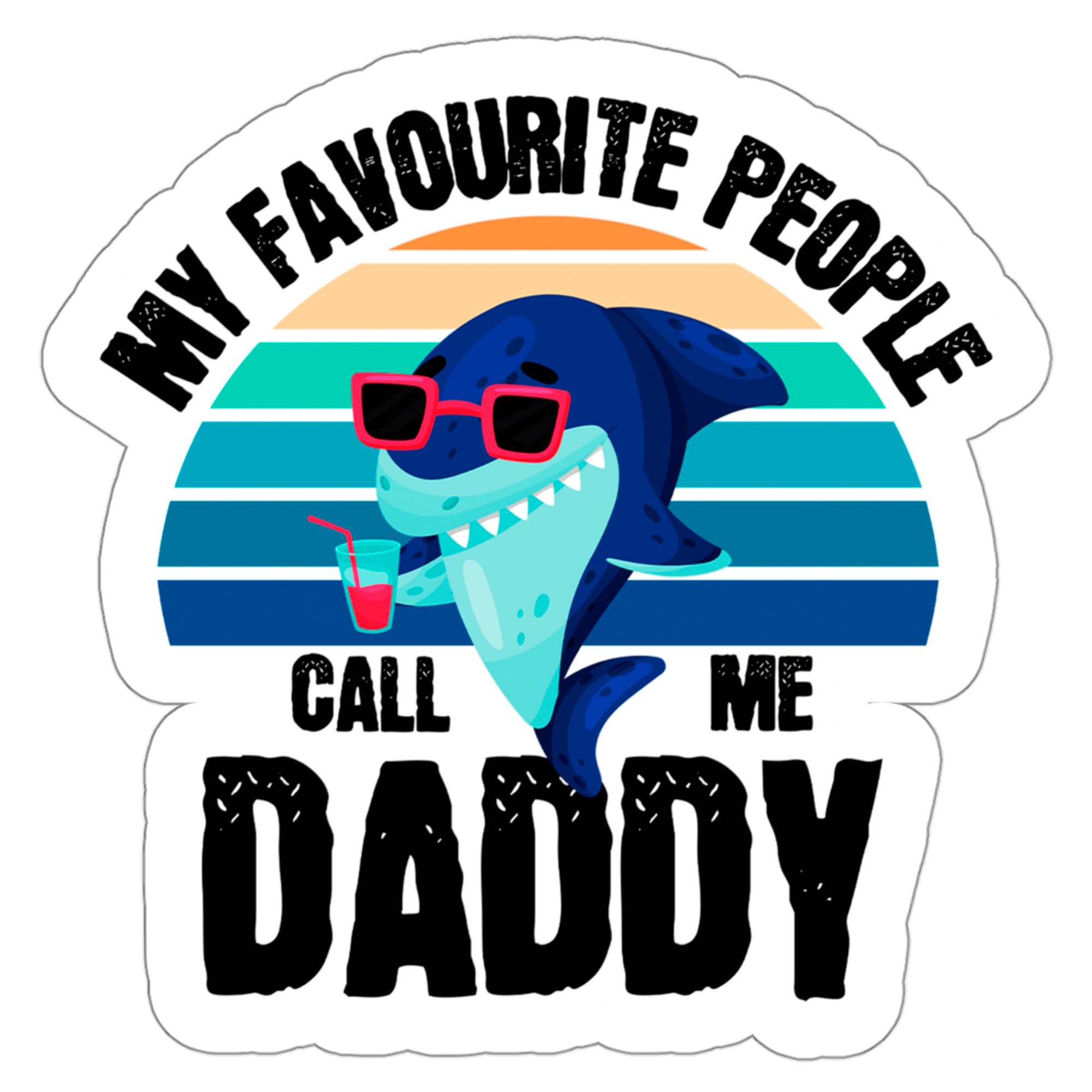 Amazon.com: No Thorns Media My Favorite People Call Me Daddy Sticker ...