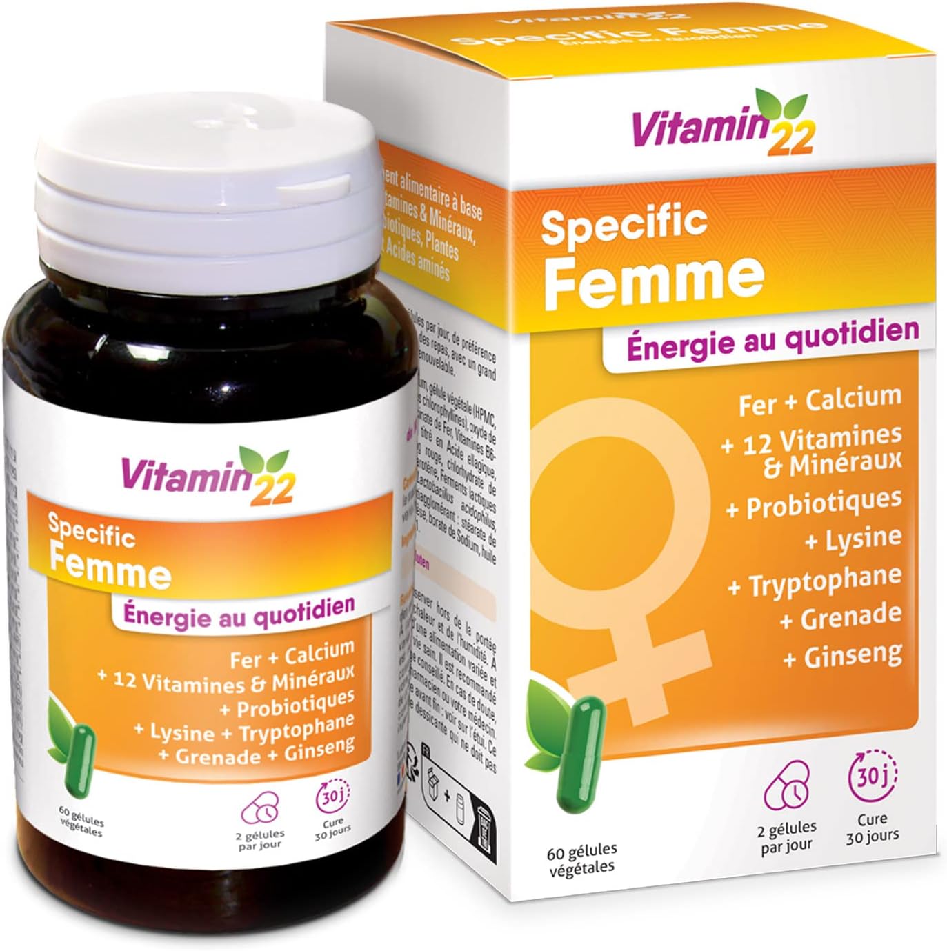 VITAMIN' 22 - Specific Femme - A base de 14 vitamines et minéraux ...