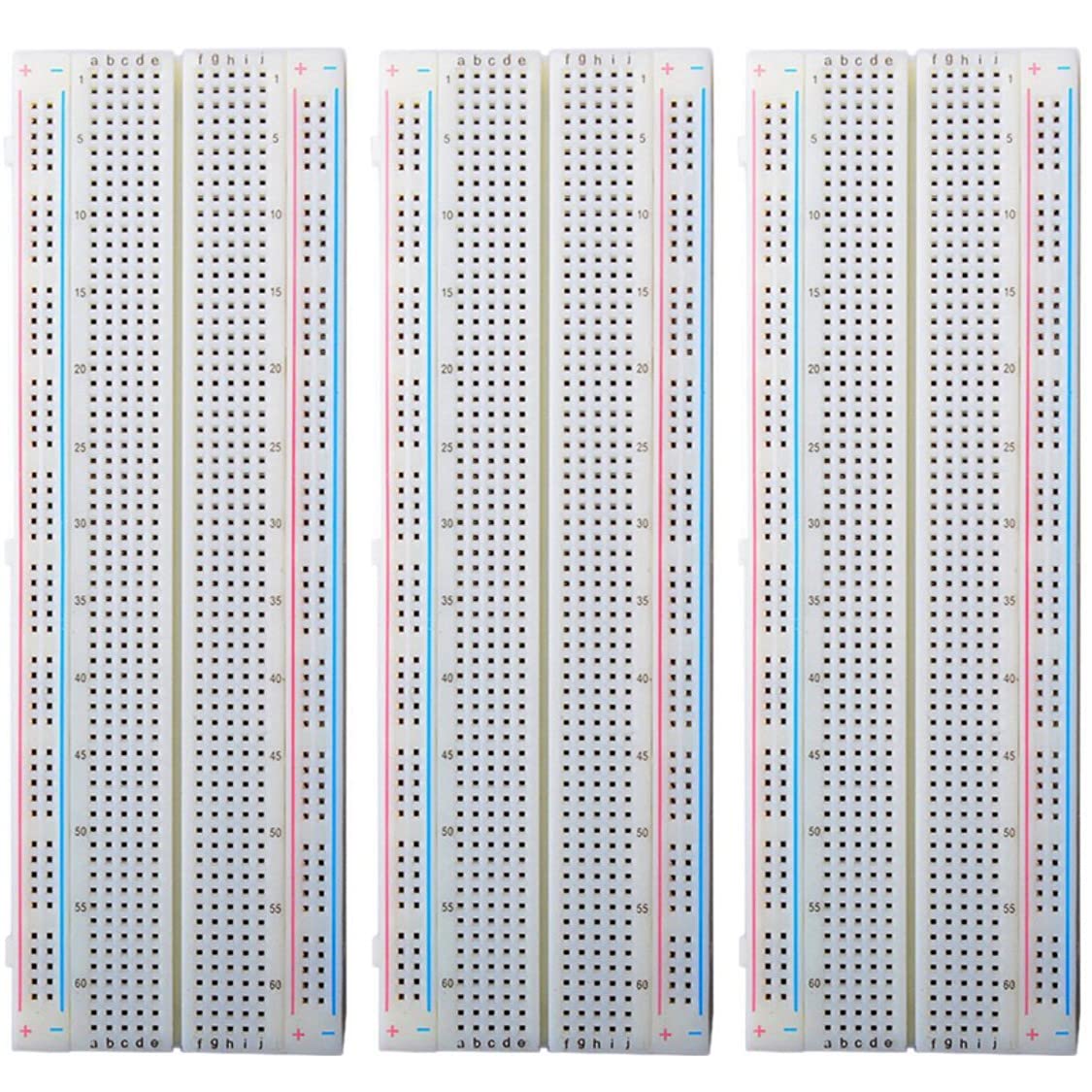 DIYables 3pcs Solderless Breadboard 830 Point Prototype for Arduino ...