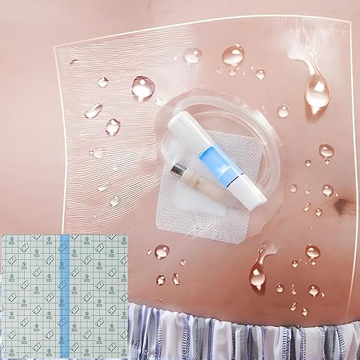 Amazon.com: 6" x 6" Shower Shields [Pack of 50], PICC Line Shower Cover ...