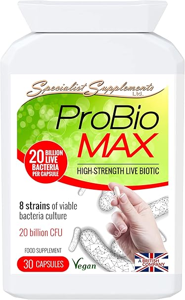 Specialist Supplements ProBio MAX High Strength Probiotics, 30 Capsules ...
