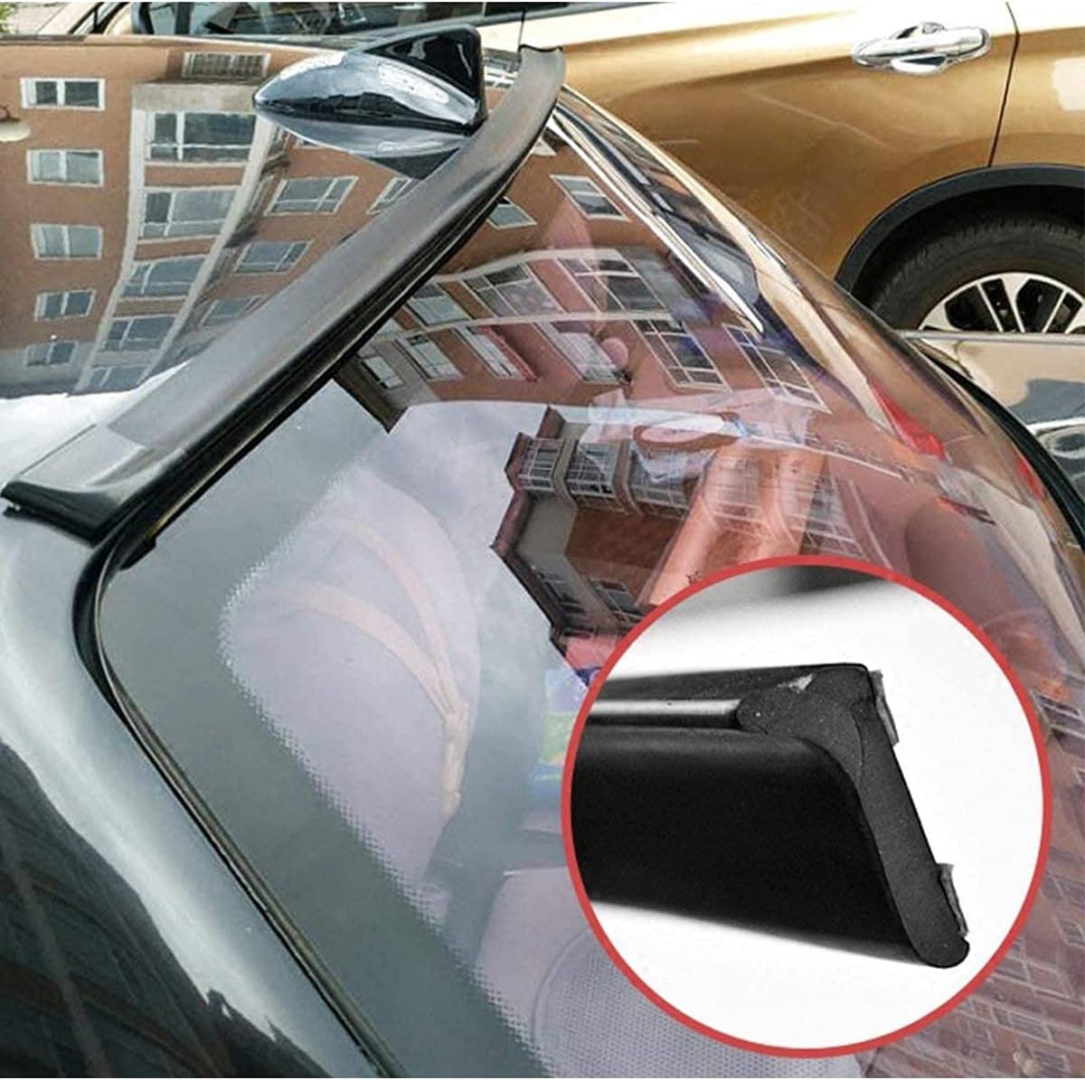 Buy Upgrade 1.5m/4.92ft Universal Black Carbon Fiber Trunk Spoiler Lip ...