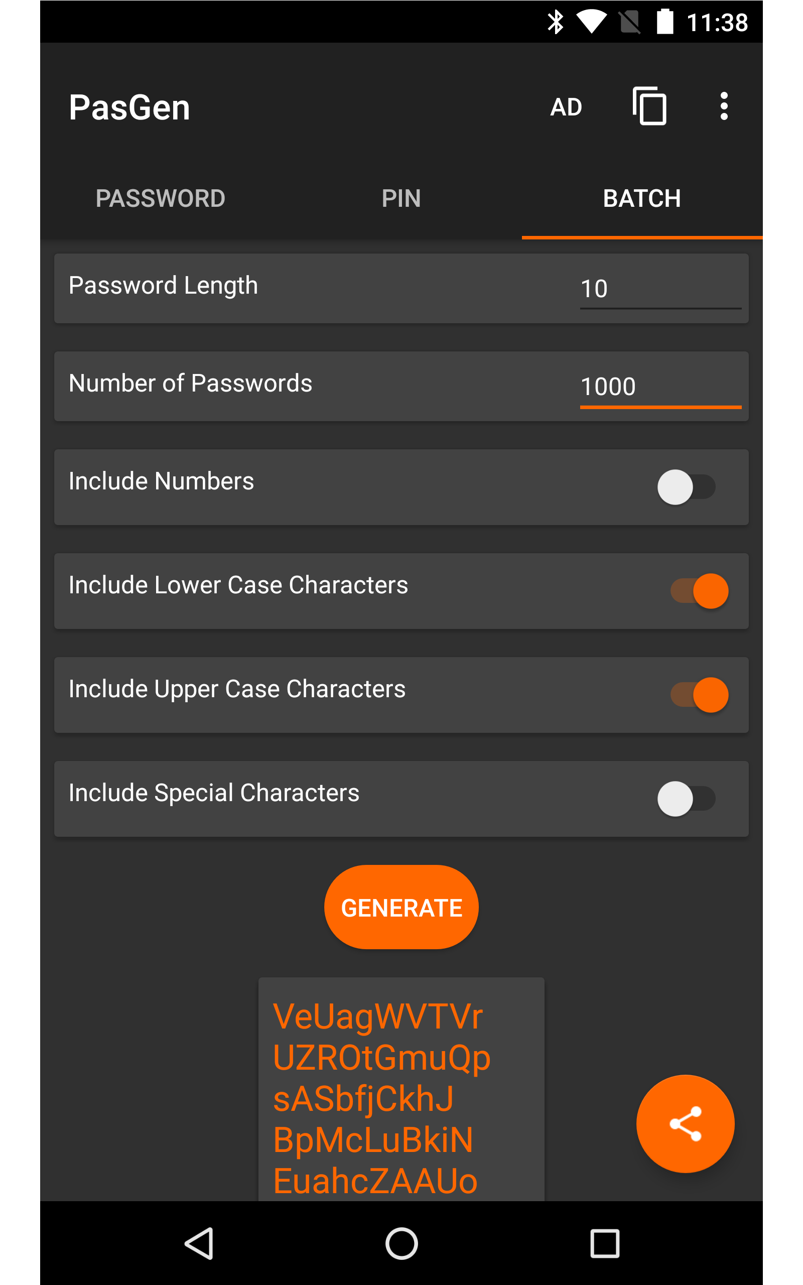 PasGen - Strong Password Generator - App on Amazon Appstore