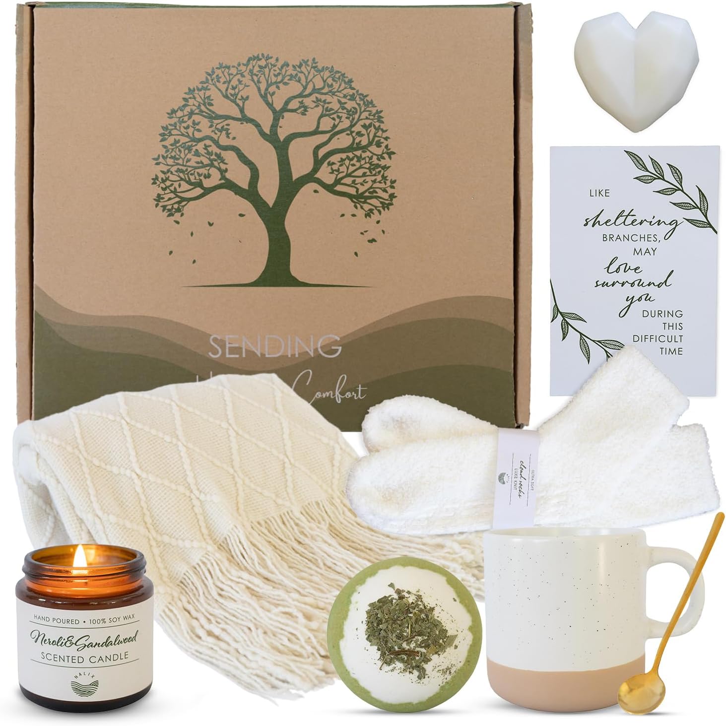 Amazon.com: Sympathy Gift Basket for Women-Get Well Soon, Comfort Gifts ...