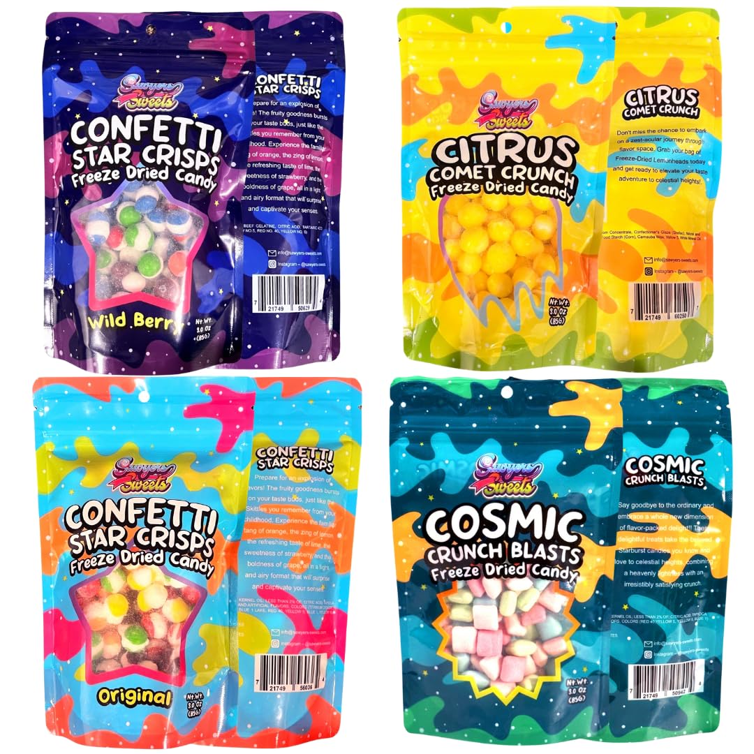 Amazon.com : Freeze Dried Candy Variety Pack 12oz 4 Packs of Freeze ...