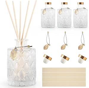 Amazon.com: Glass Reed Diffusers Bottles for Home, Diffuser Bottles ...