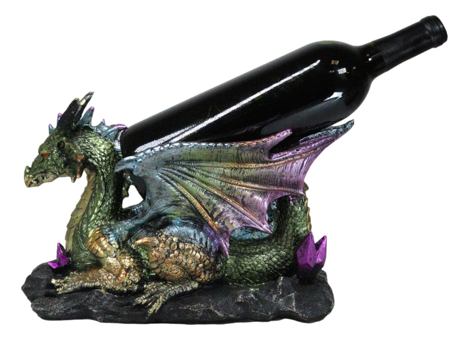 Amazon.com: Ebros Gift Voyage of The Purple Crystal Rainbow Dragon Wine ...