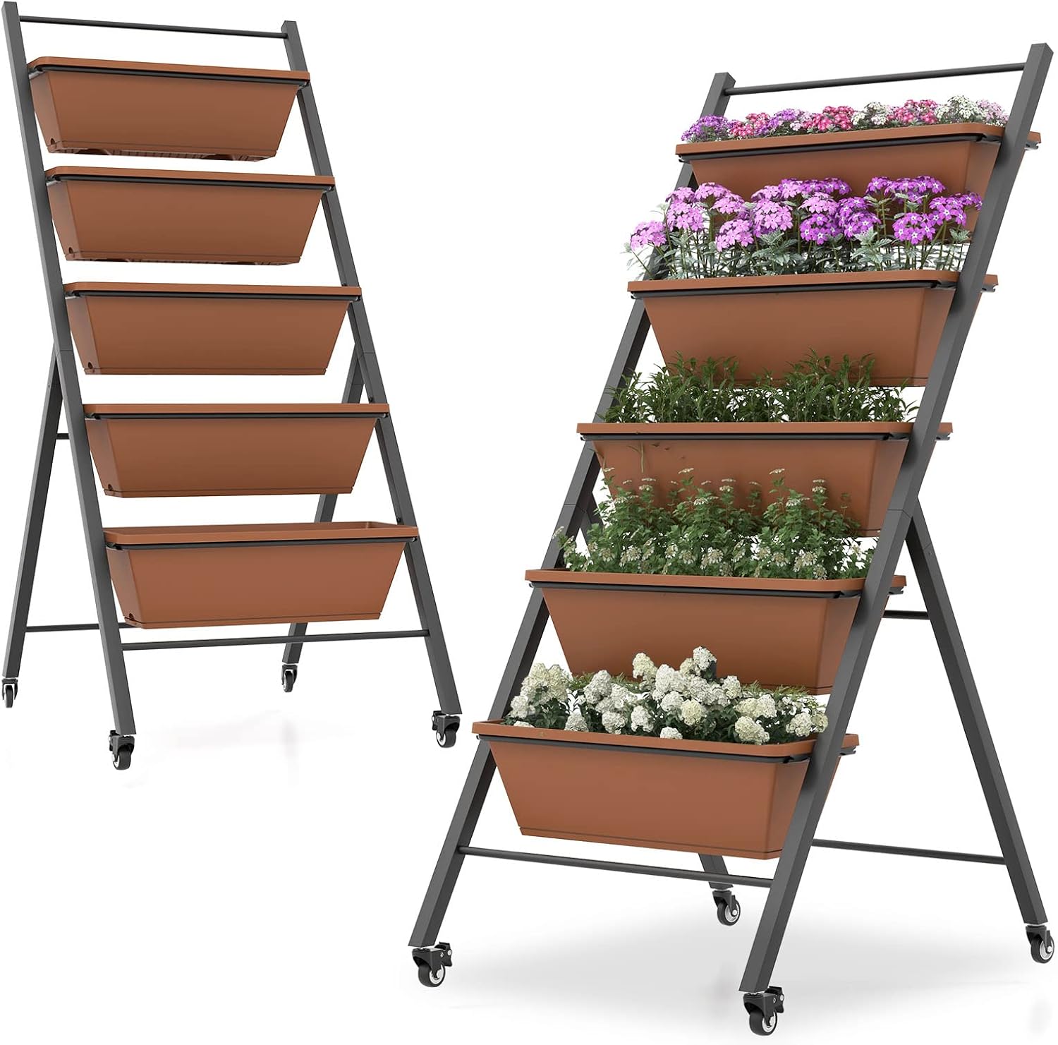 Amazon.com: S AFSTAR 5-Tier Vertical Garden Planter, Raised Garden Bed ...