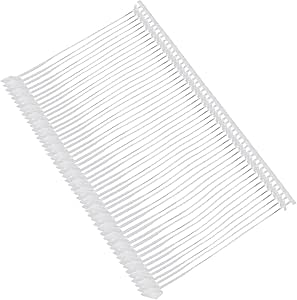 Perco 5,000 Pieces 50mm [2 Inches] Regular Clear Plastic Tag Barbs T ...