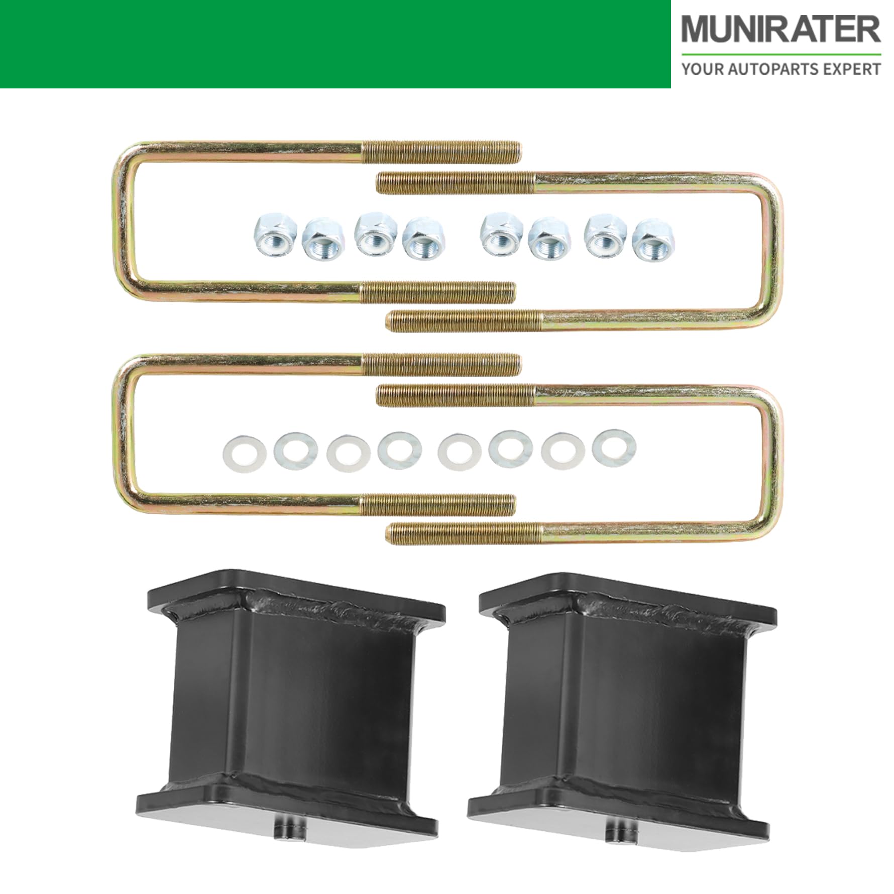 Car Lift Blocks Munirater 4 Inch Rear Lift Blocks Kit For 2007-2018 ...