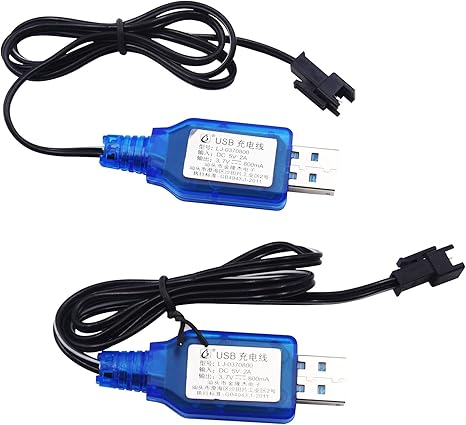 Amazon.com: Blomiky 3.7V 800mA Fast USB Charger Cable with SM-2P Connector Plug fit for ...