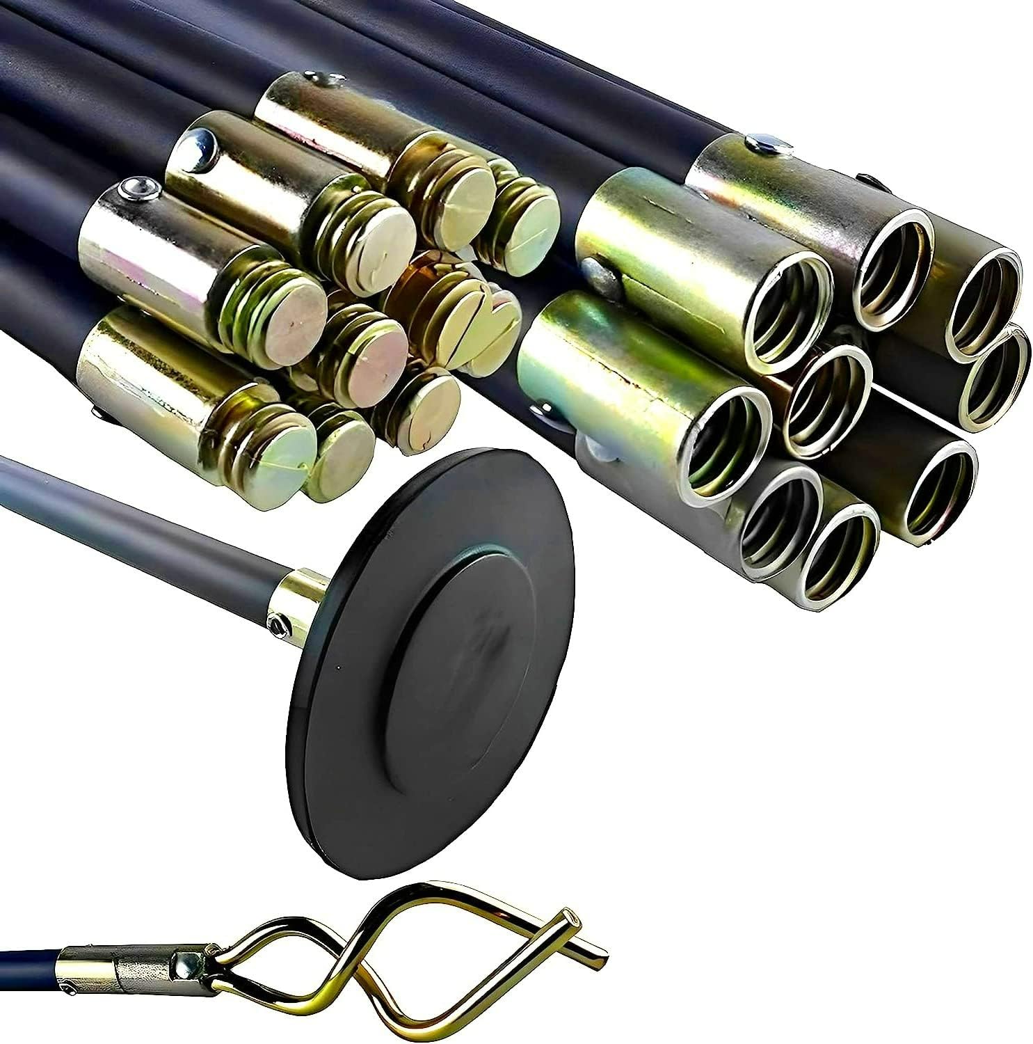 Unibos | Universal Drain Rod Set | Professional Drain Unblocker | Brass ...