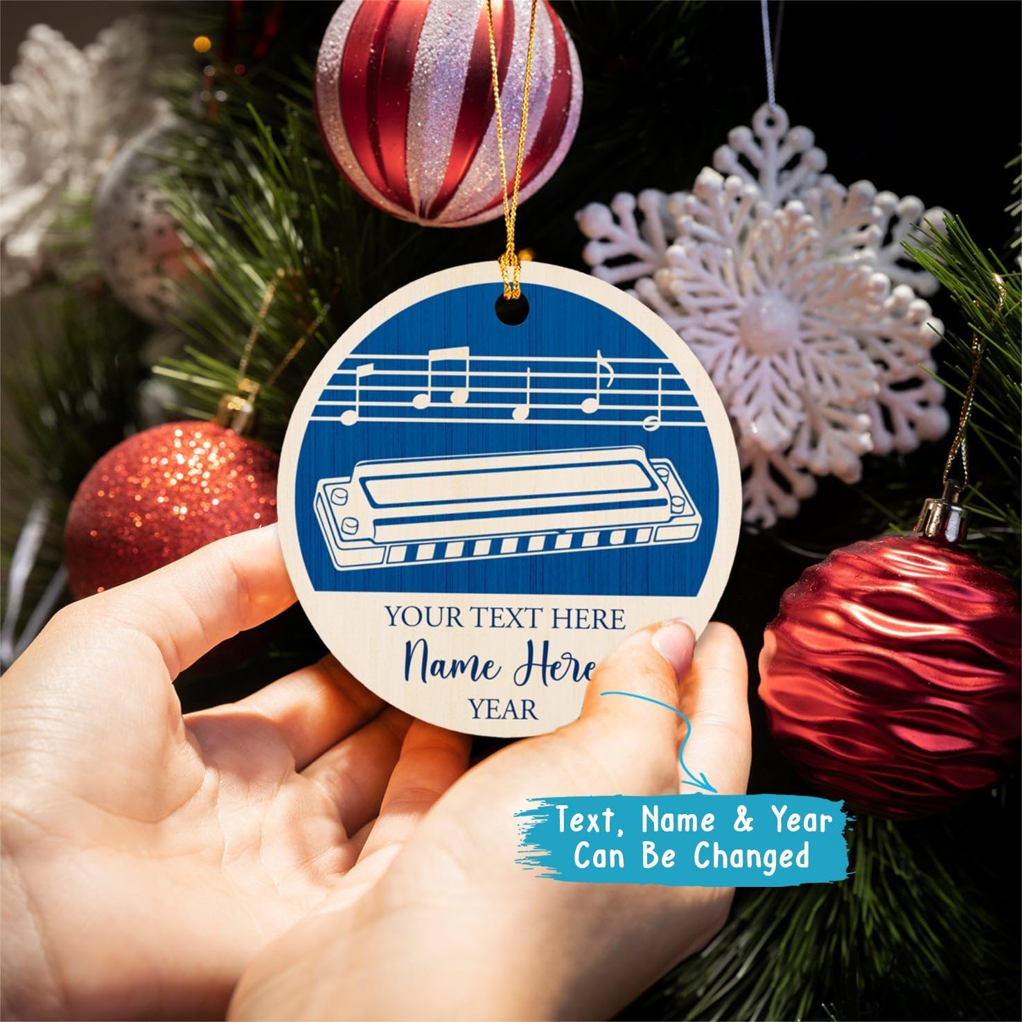 Regalo de violinista de Feliz Navidad, Adorno de instrumento de violín ...