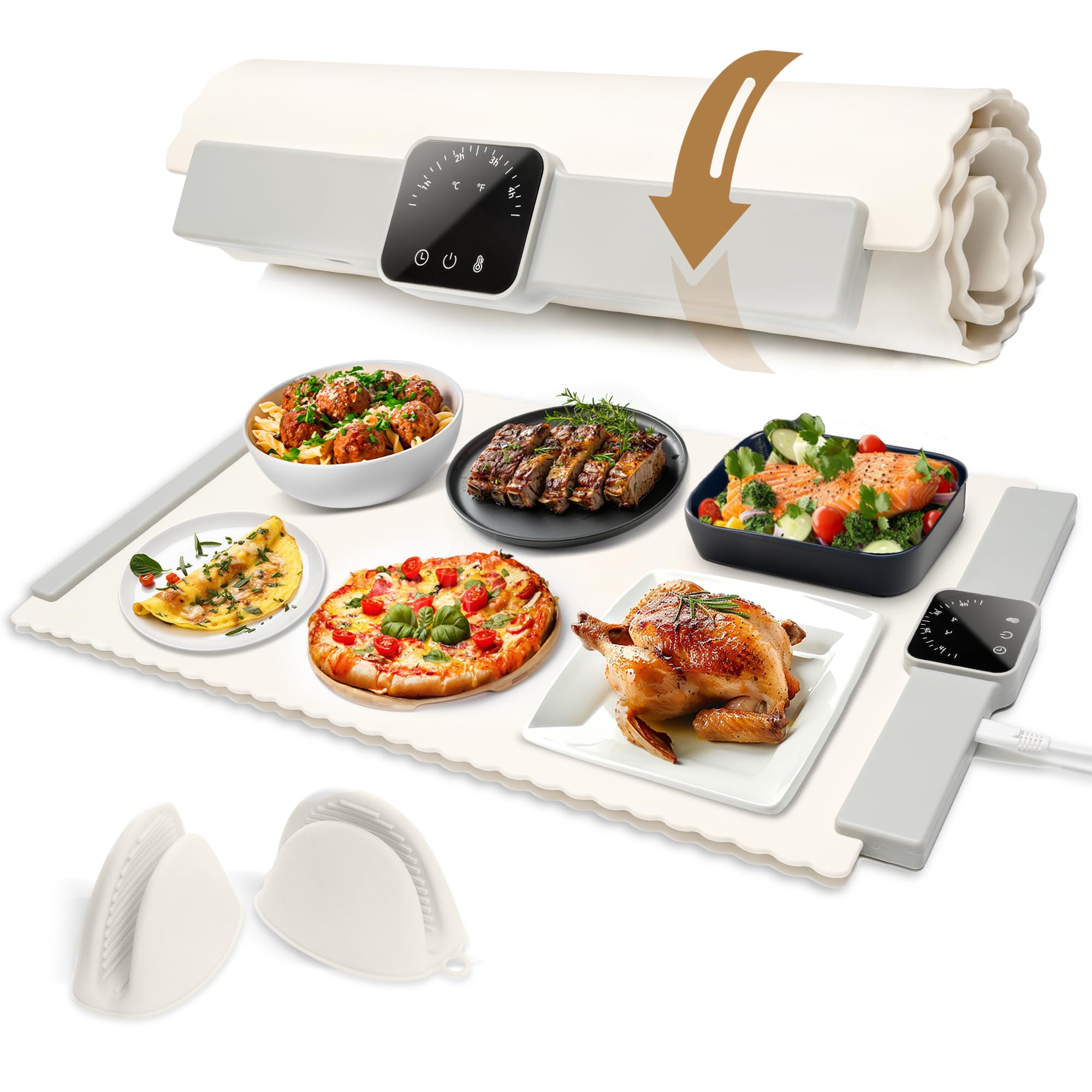 Amazon.com: Electric Silicone Warming Mat for Food 24x15 inch ...