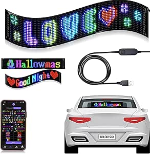 Flexible LED Car Sign LED Matrix Panel, Scrolling LED Sign with Custom ...