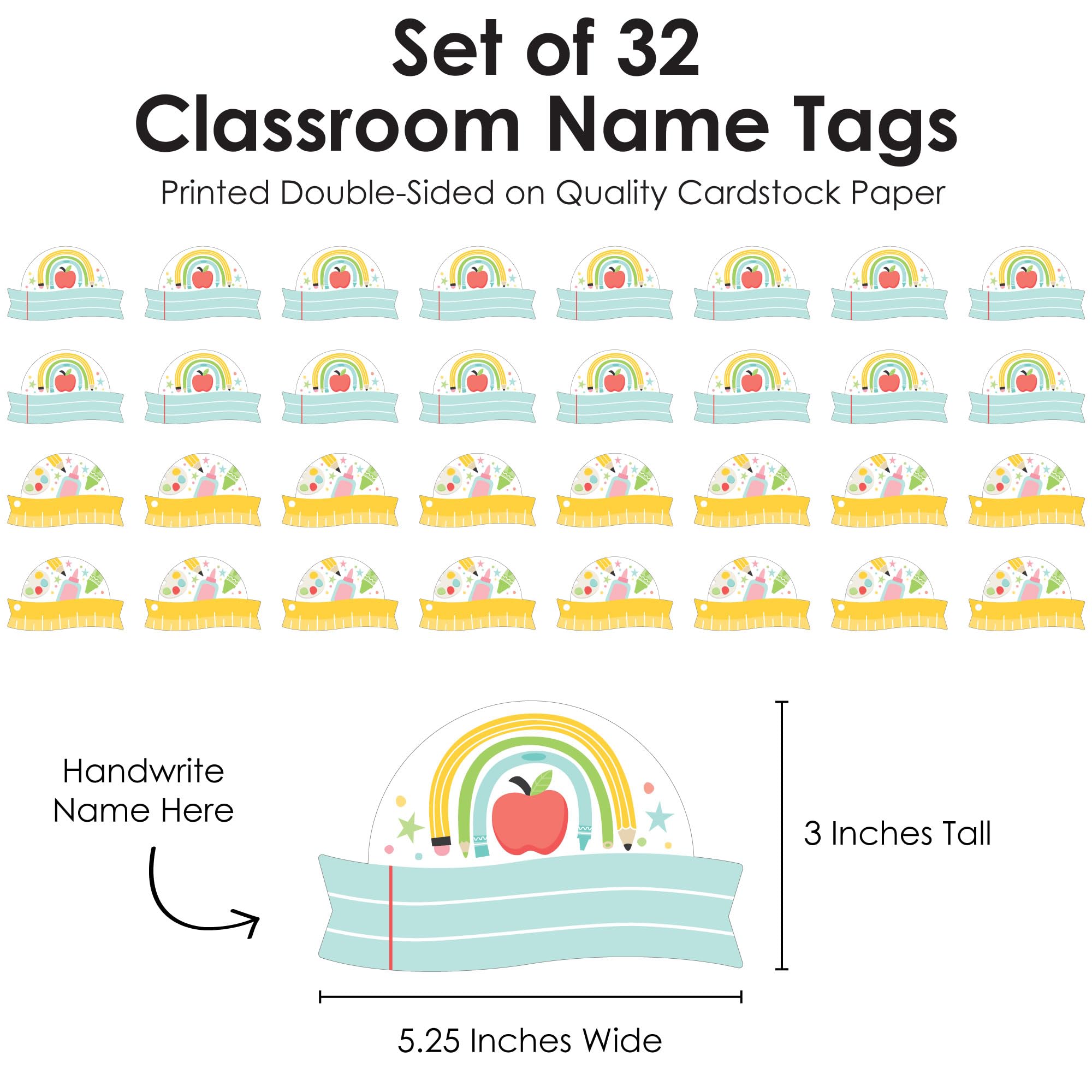 Snapklik.com : Big Dot Of Happiness Cute And Colorful School Classroom ...