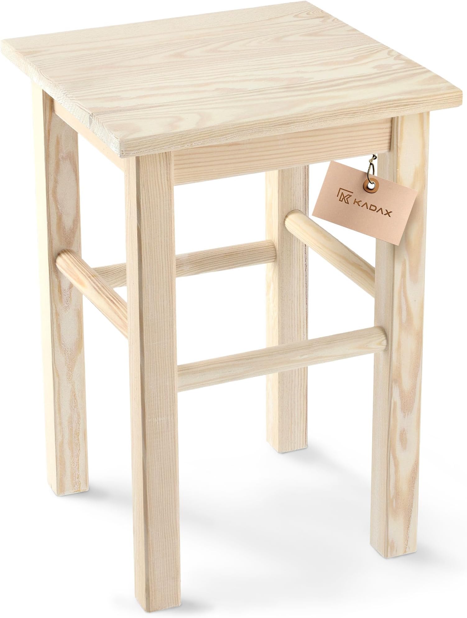 Terra Home Hocker Norrvik - Braun, Eckig, 40x30x45 cm, Holz, Skandi ...