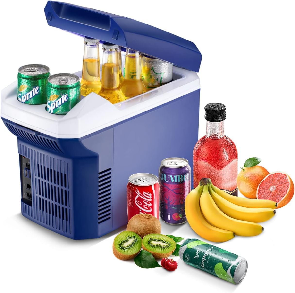 Car Refrigerator, 8L Car Portable Mini Fridge with 12V DC & 120-240V AC ...