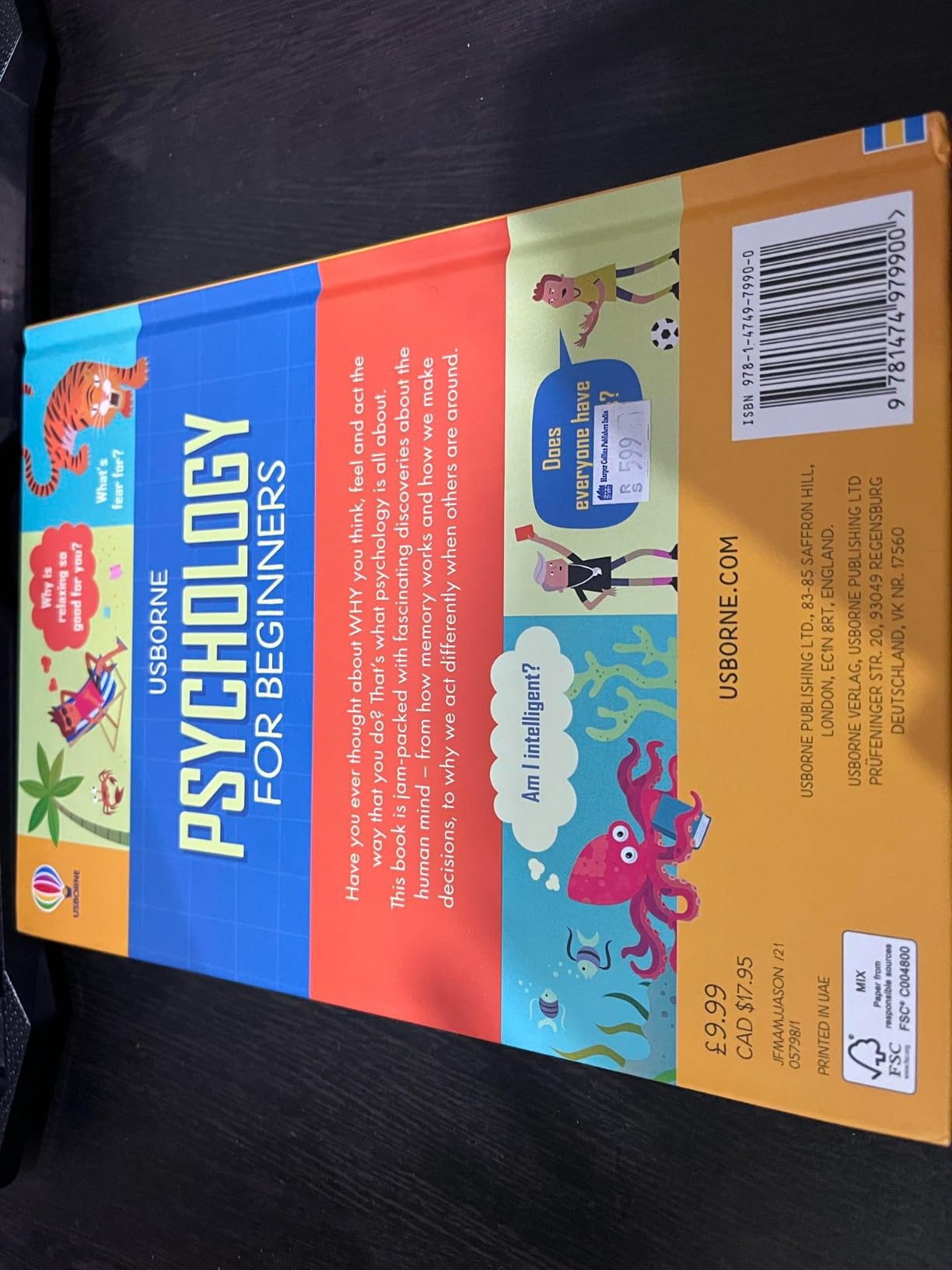 Psychology for Beginners : USBORNE: Amazon.in: Books