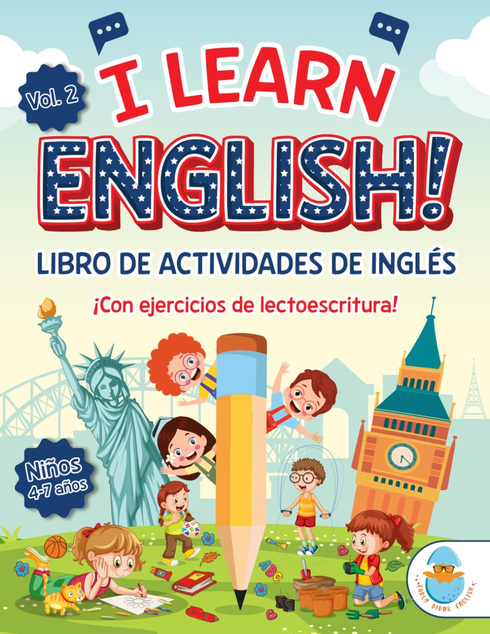 I LEARN ENGLISH! VOL. 2. LIBRO DE ACTIVIDADES DE INGLÉS PARA NIÑOS 4-7 ...