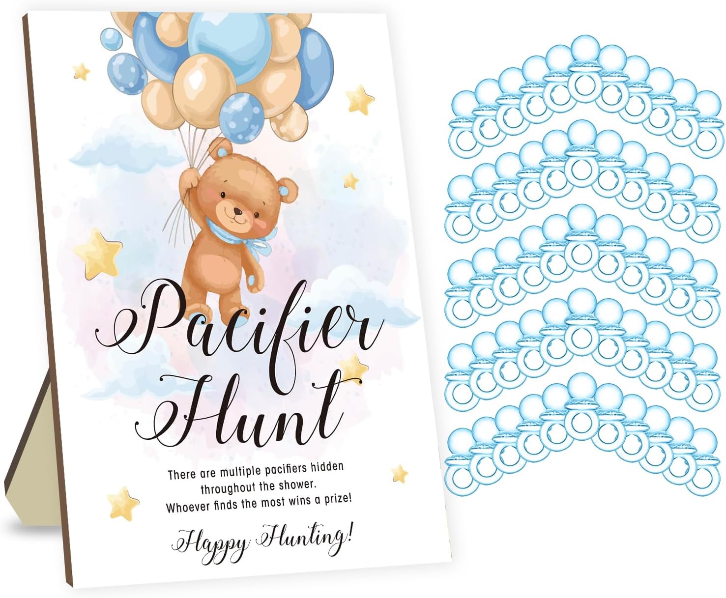 Amazon.com : Bear Baby Shower Pacifier Hunt Games, Games for Baby ...