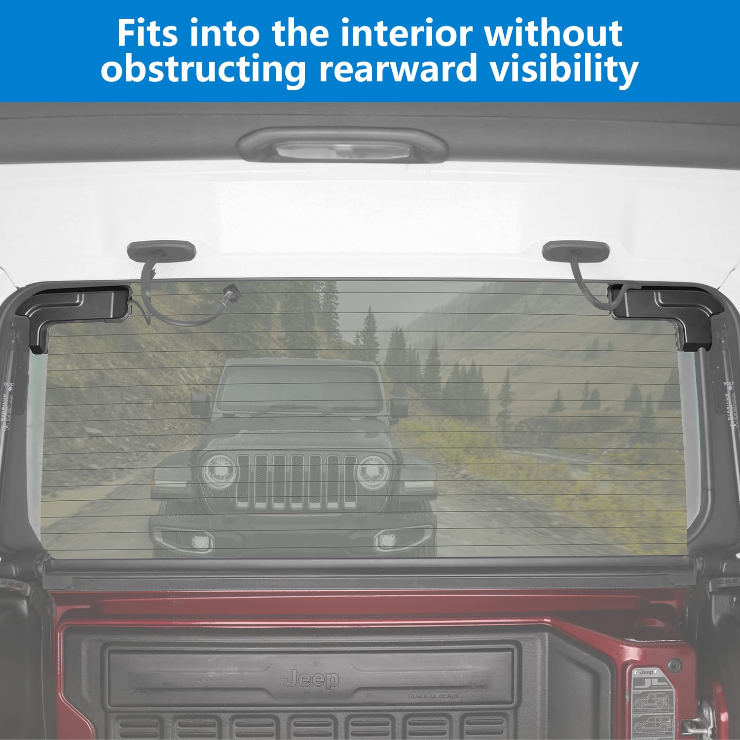 GOLPEW Rear Defogger Cable Cover for Wrangler (JL) / Wrangler 4xe ...