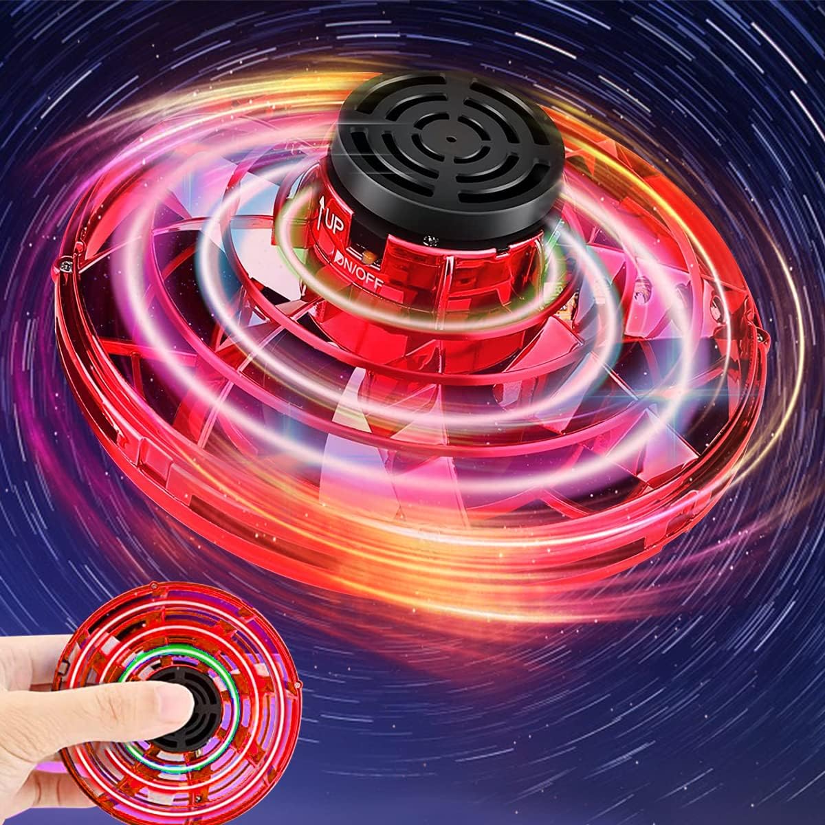 Plexaris Gyroscope, Flying Fidget Toy, Hand Controlled Boomerang Hover ...