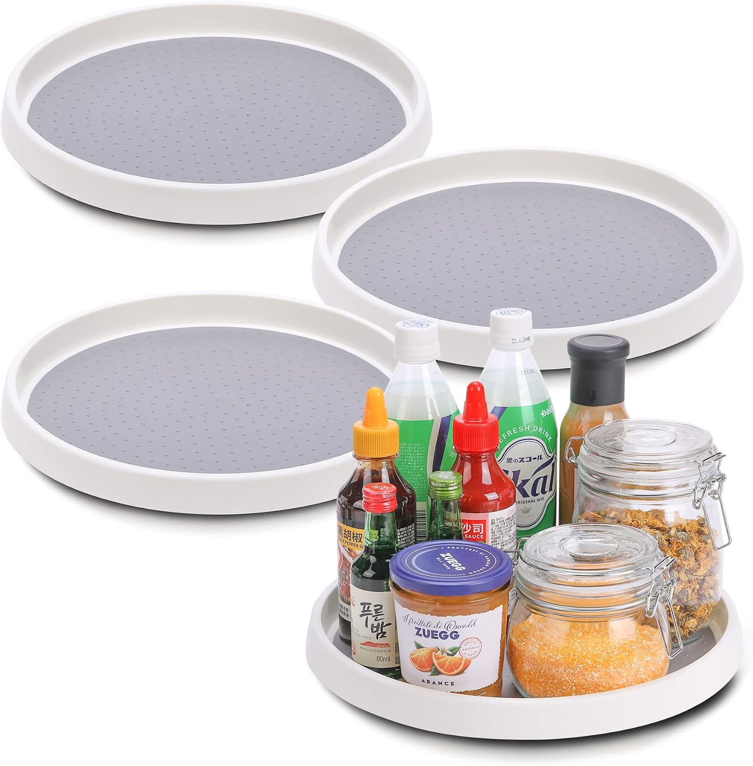 Amazon.com - Lazy Susan Turntable, Set of 4, 12 Inch Non-Skid Lazy ...