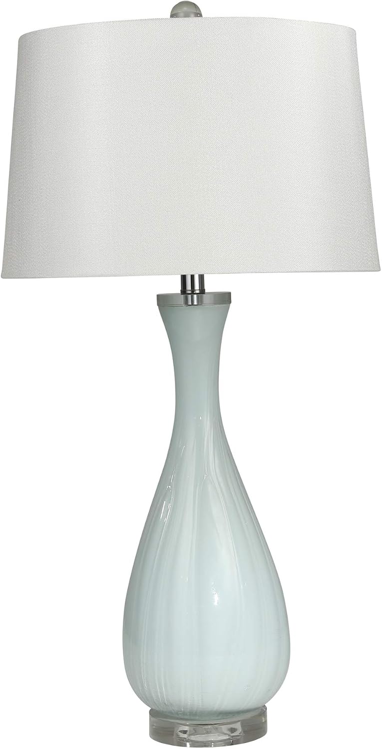 Art Glass Table Lamp, Light Blue, 32" - Amazon.com