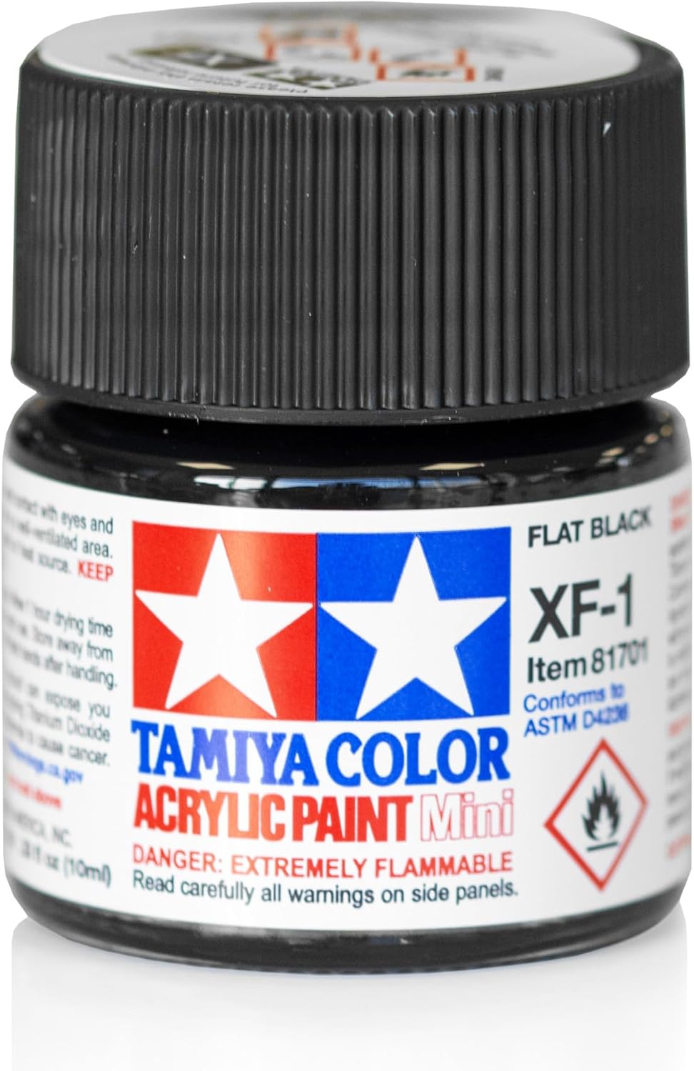Tamiya Acrylic Mini XF-1 Flat Black : Amazon.co.uk: Toys & Games
