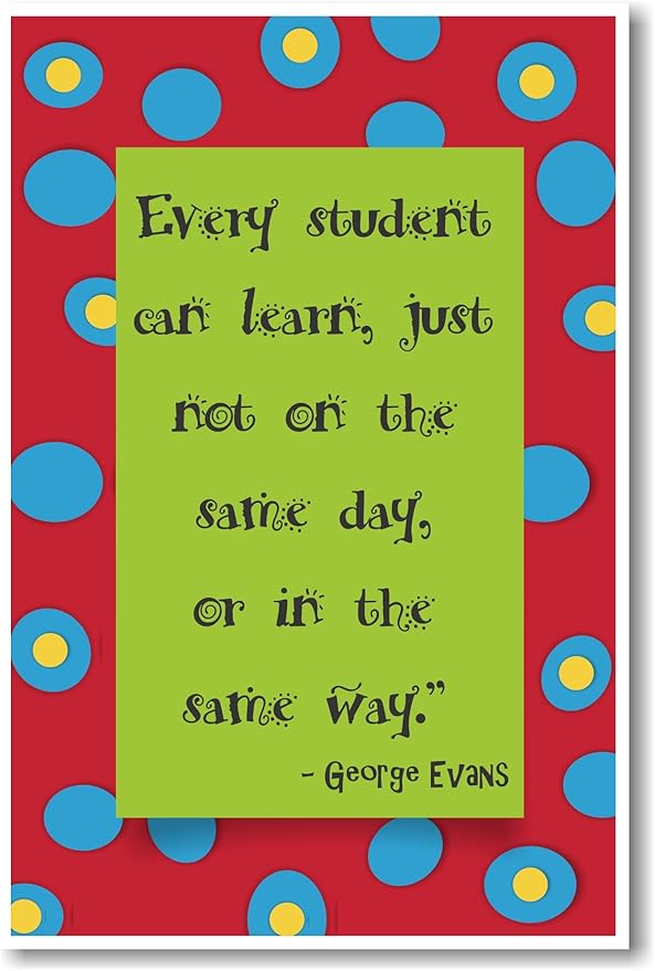 Amazon.com: Every Student Can Learn - NEW Classroom Motivational Poster ...