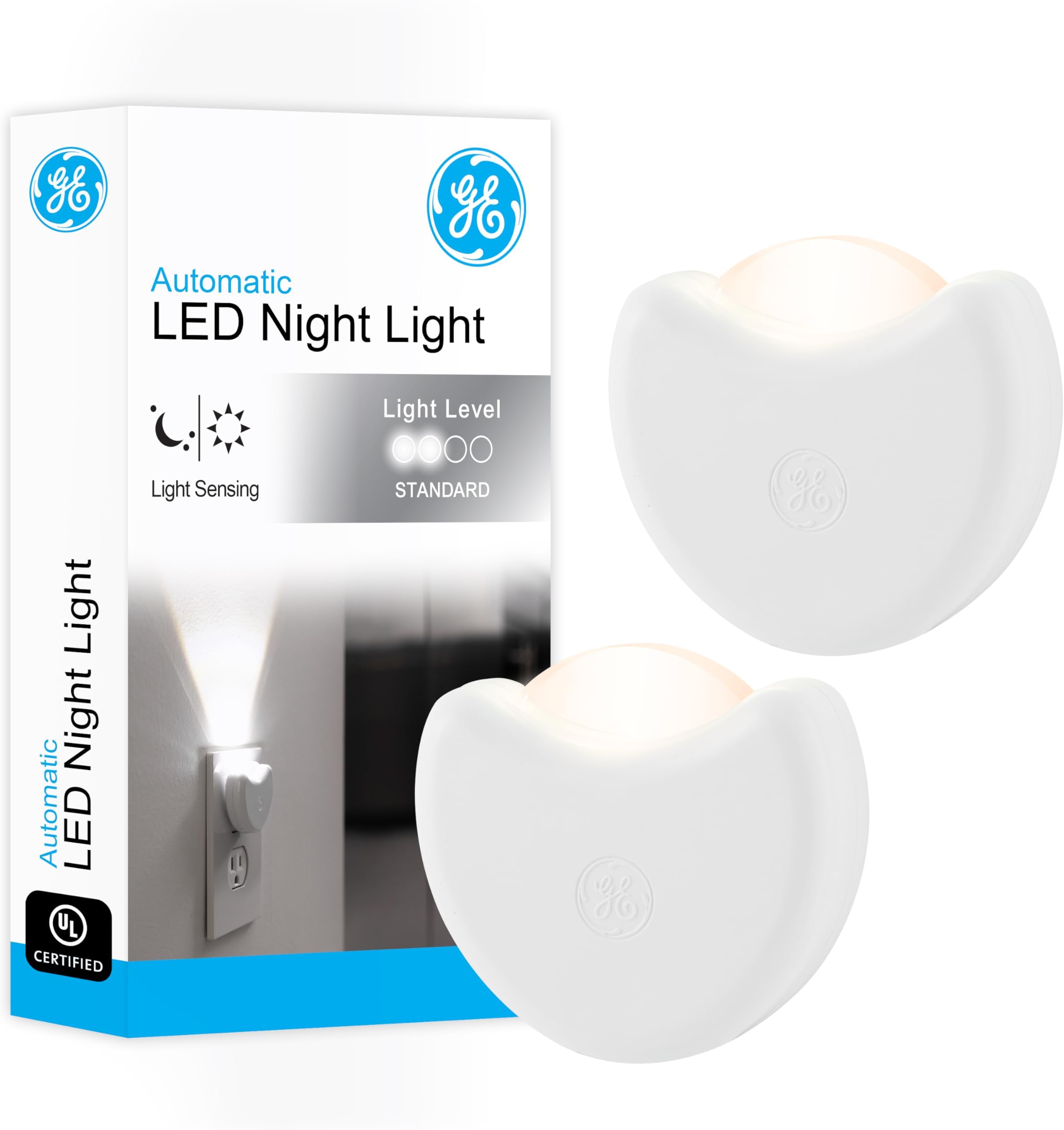 Perfect Life Ideas LED Night Light Lamp 2 Pieces Set, 360 Degree ...