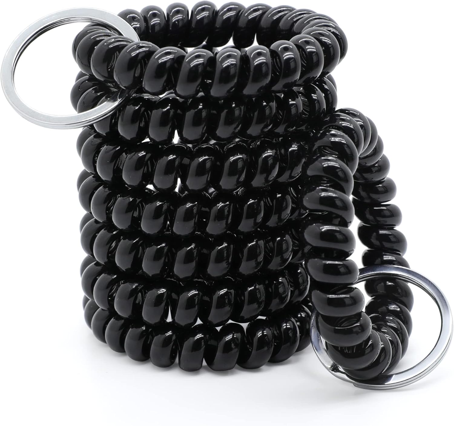 Amazon.com: GMMA Pack of 8 Colorful Spring Spiral Wrist Coil Key Chain ...