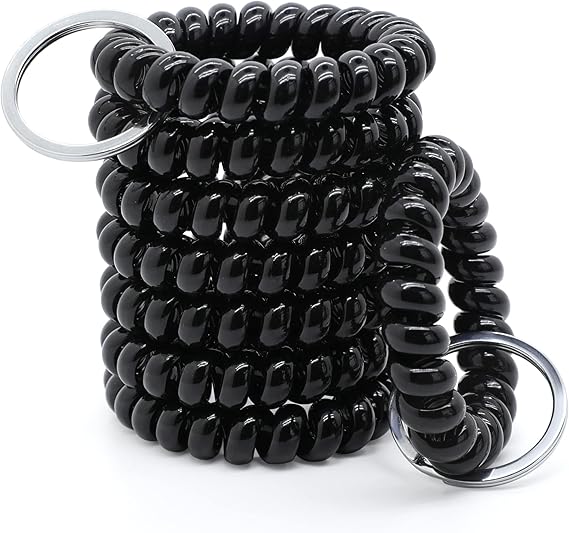 Amazon.com: GMMA Pack of 8 Colorful Spring Spiral Wrist Coil Key Chain ...