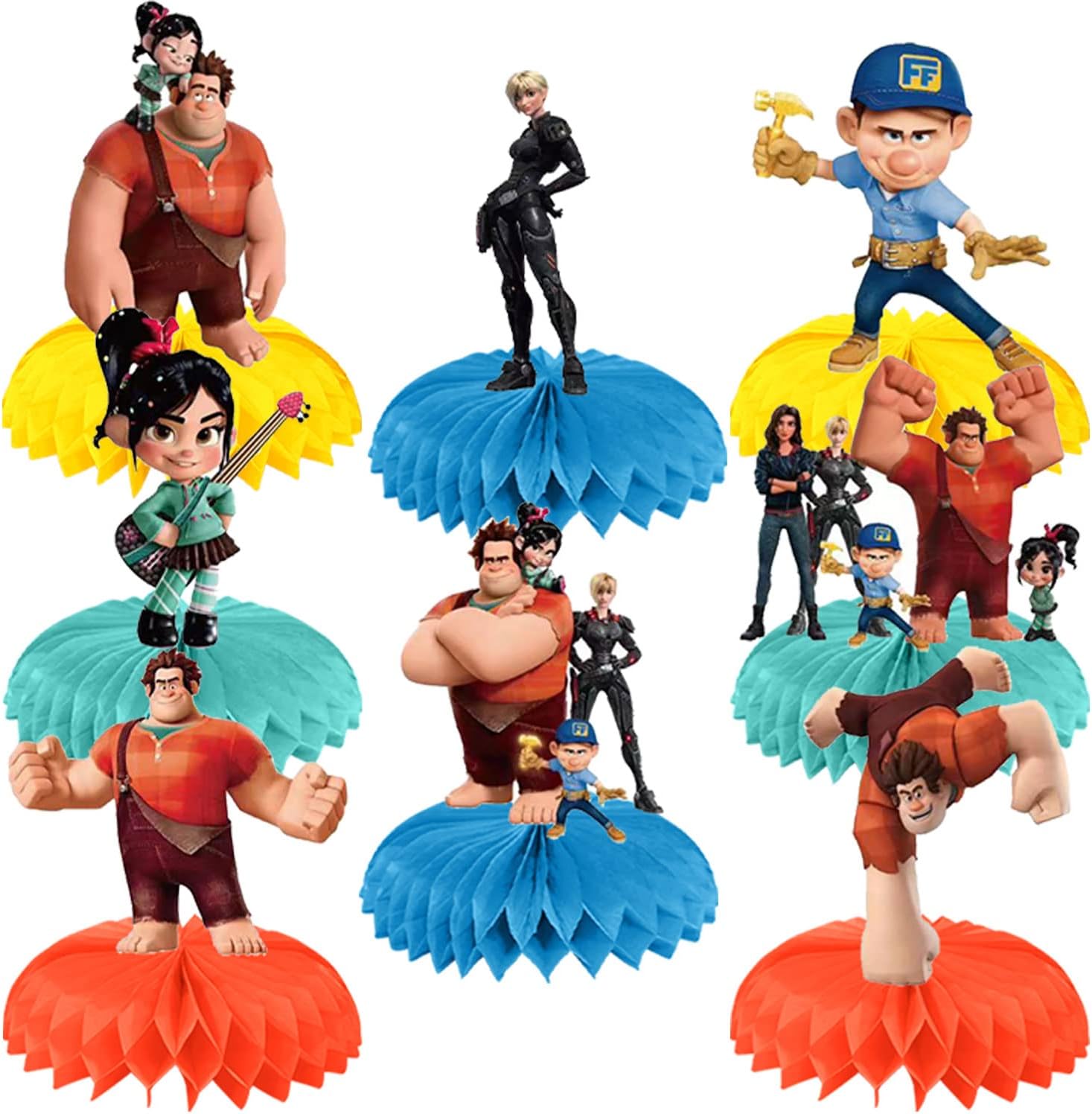 Amazon.com: Wreck it Ralph Birthday Party Decorations,8Pcs Wreck it ...