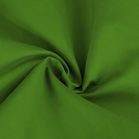Plain Emerald Green Polycotton Fabric (Per Metre) by Nortex Mill ...