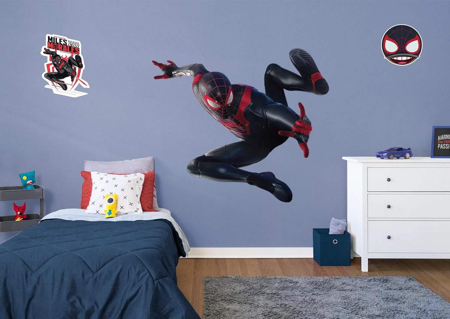 Amazon.com: Fathead Spider-Man: Miles Morales ONE RealBig - Officially ...