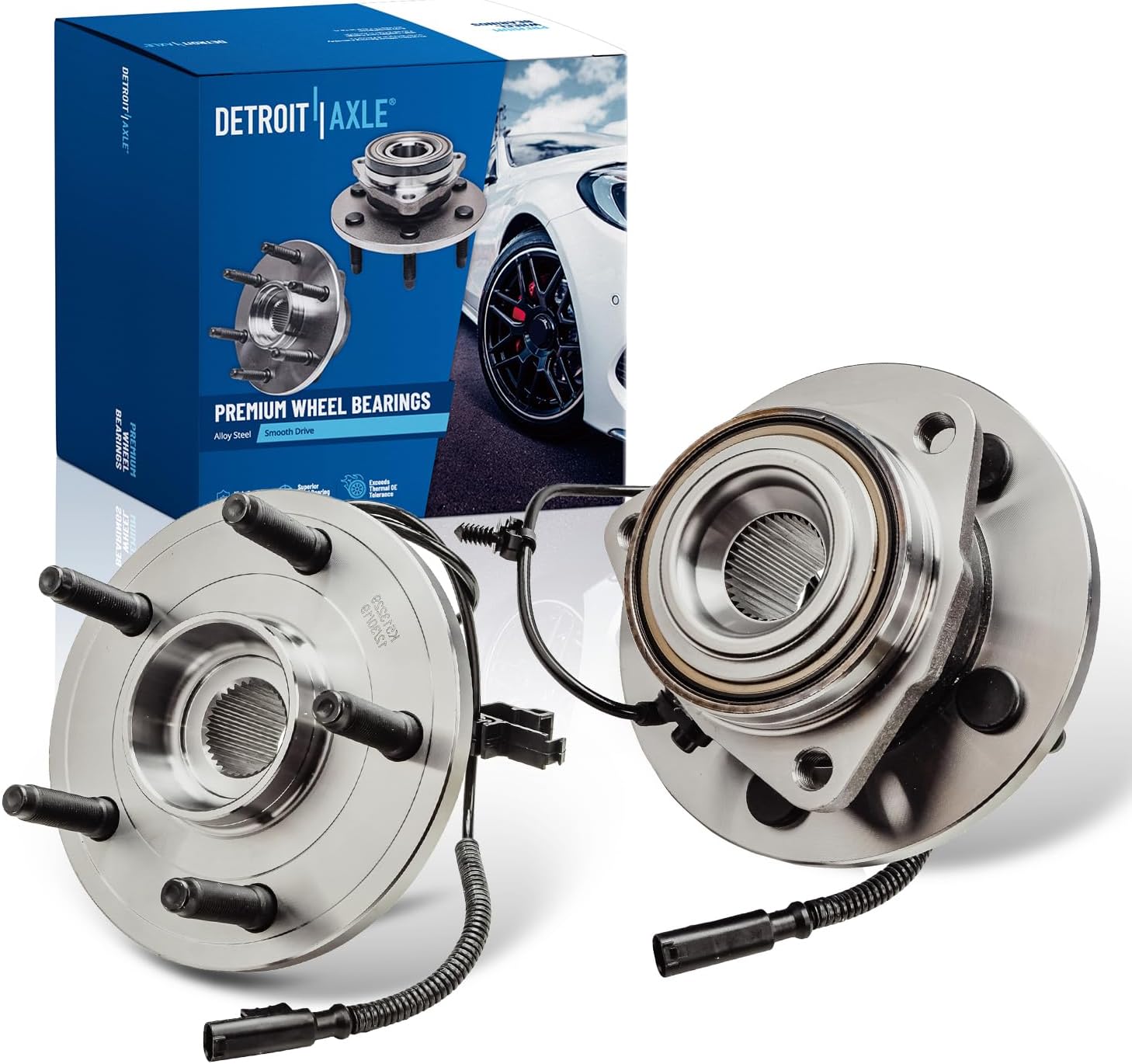 Amazon.com: Detroit Axle - Front Wheel Bearing Hub for 2005-2010 Dodge ...