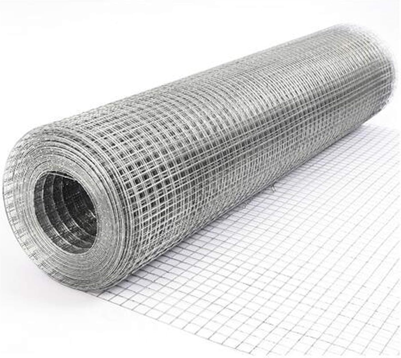 Bowose Welded Mesh Wire, Fence, 15M Galvanised Steel Garden Netting, 1 ...