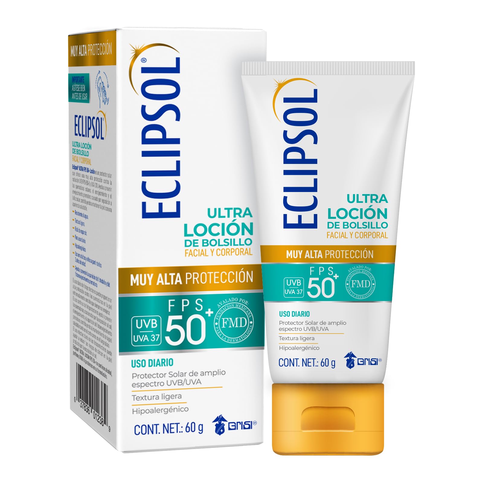 Eclipsol Ultra Loción FPS 50+ | Bloqueador solar corporal y facial ...