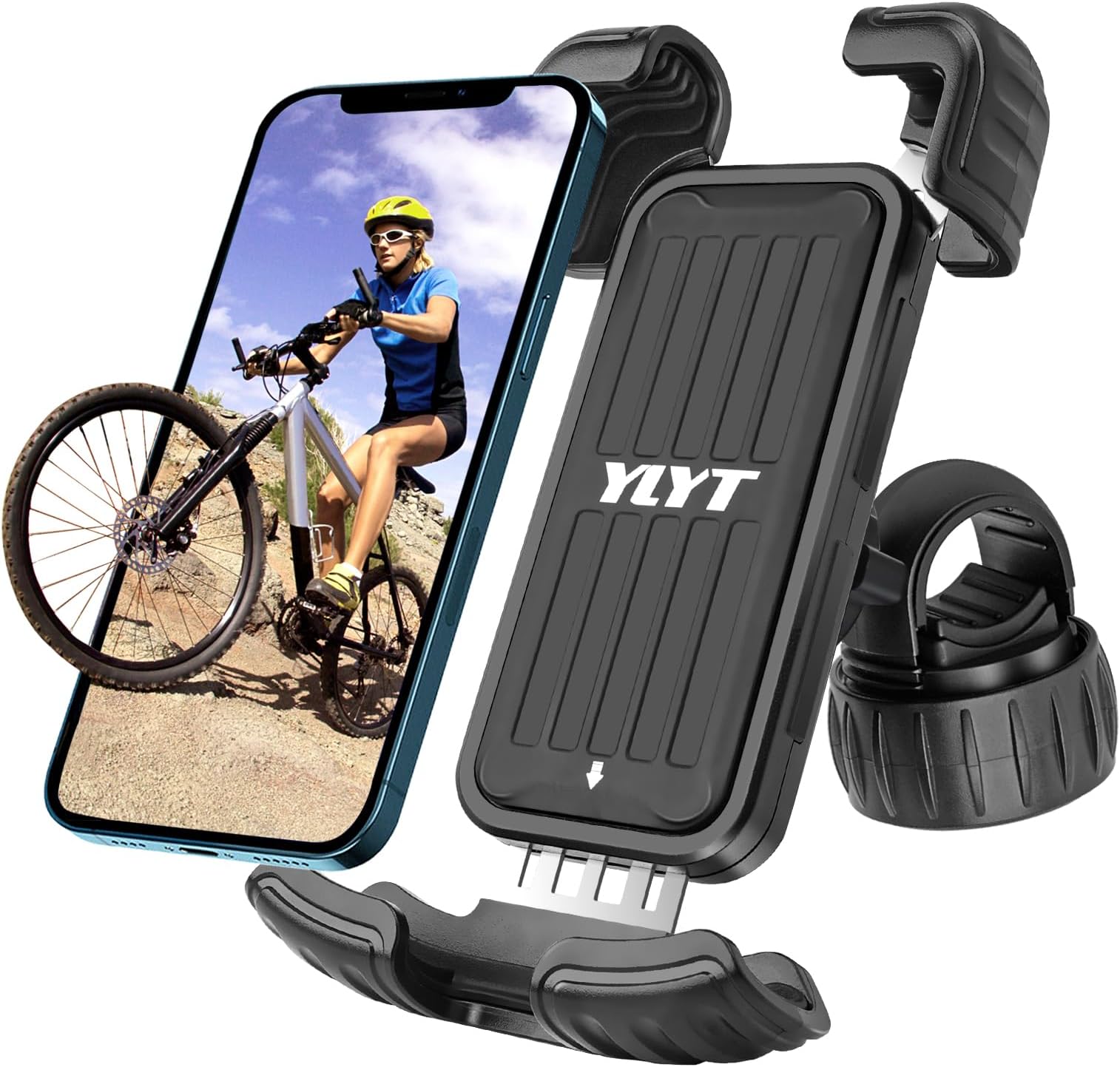 Amazon.com: YLYT A3 Bike Phone Holder, Motorcycle Phone Mount, Road ...
