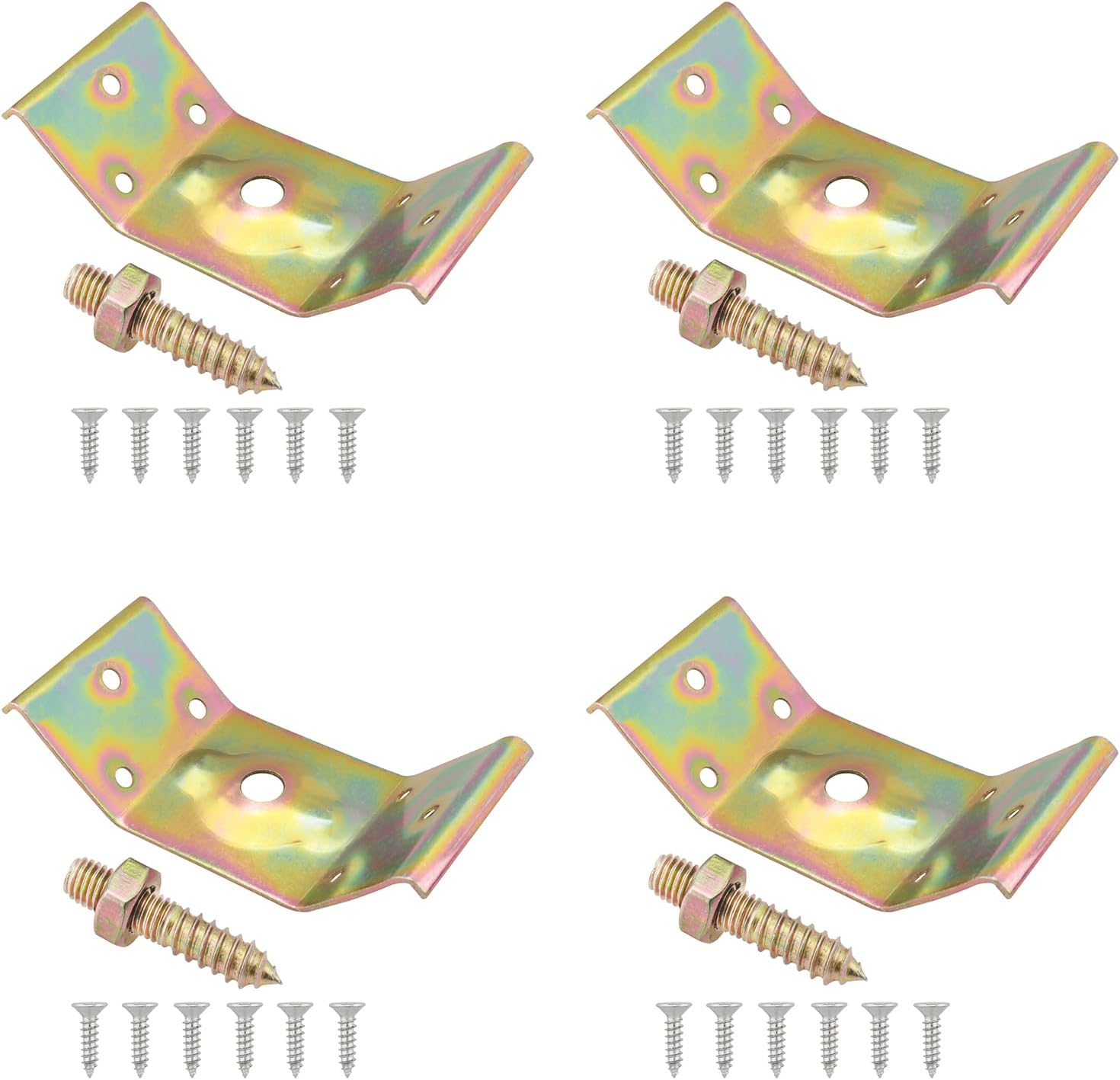 Amazon.com: ZZLZX 4PCS Single Hole Table Leg Corner Bracket Furniture ...